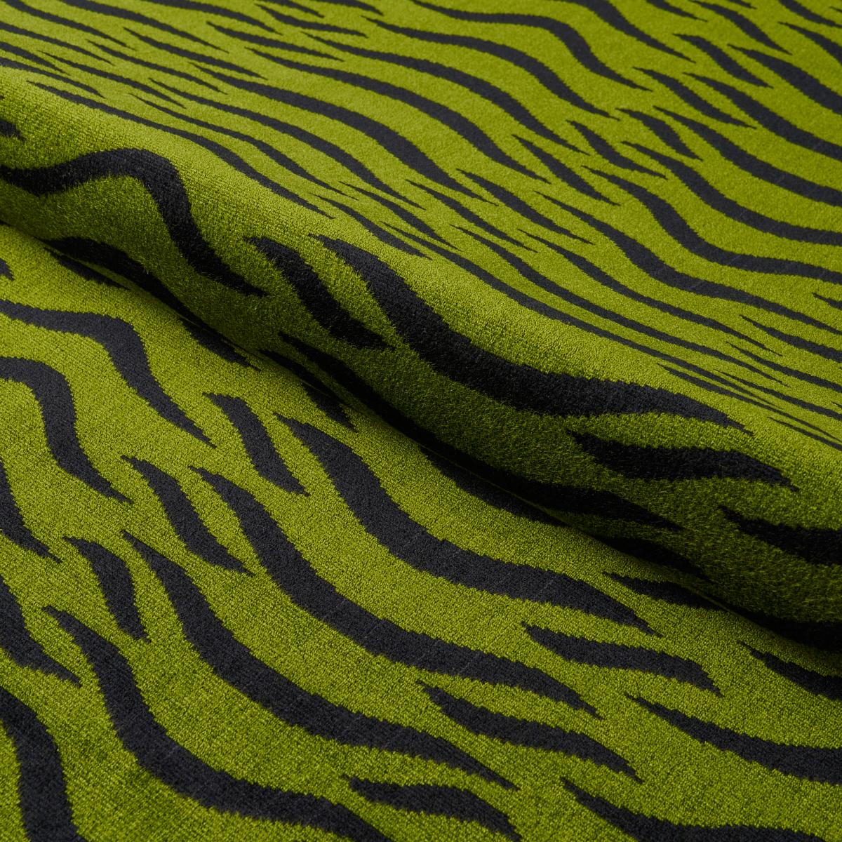 Sabi Tiger Velvet - Jungle Fabrics | Schumacher