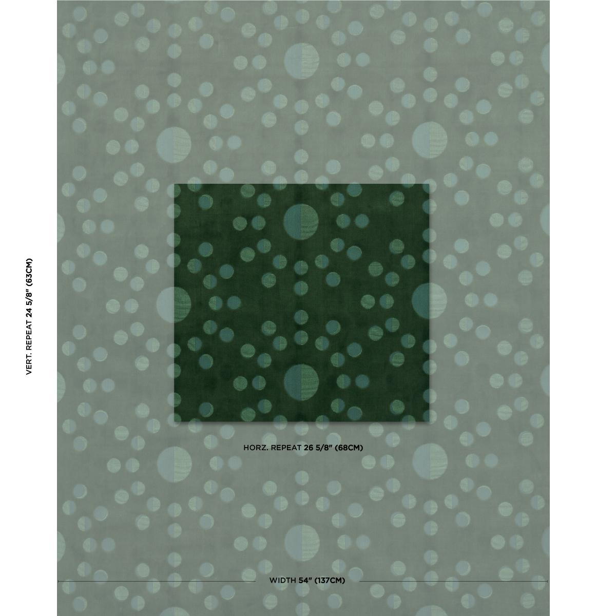 Moon Phase Velvet - Green Fabrics | Schumacher