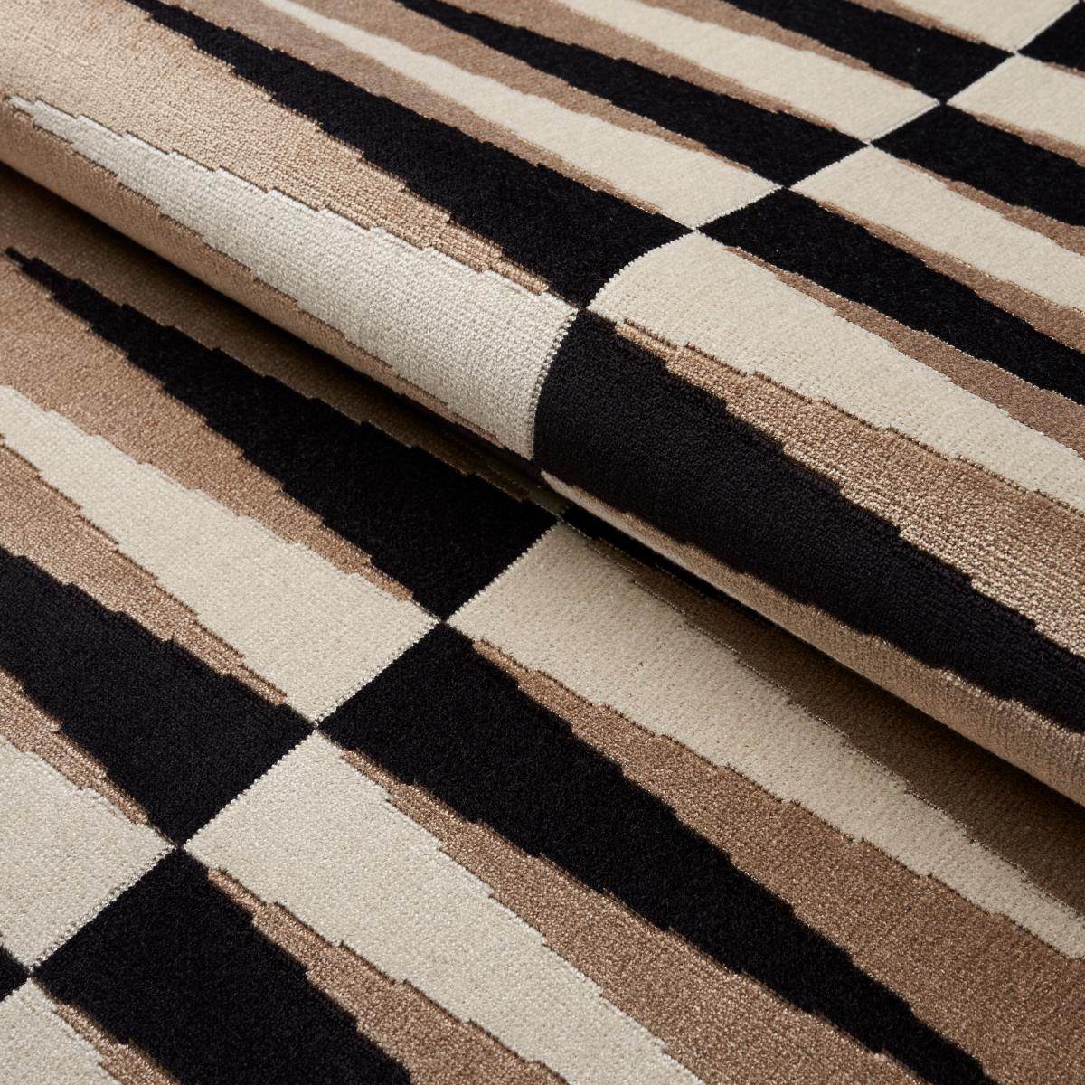 Backgammon Cut Velvet - Neutral Fabrics | Schumacher