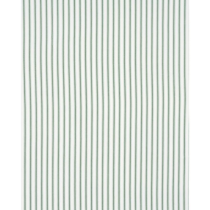 Birdie Ticking Stripe - Leaf Green Fabrics | Schumacher