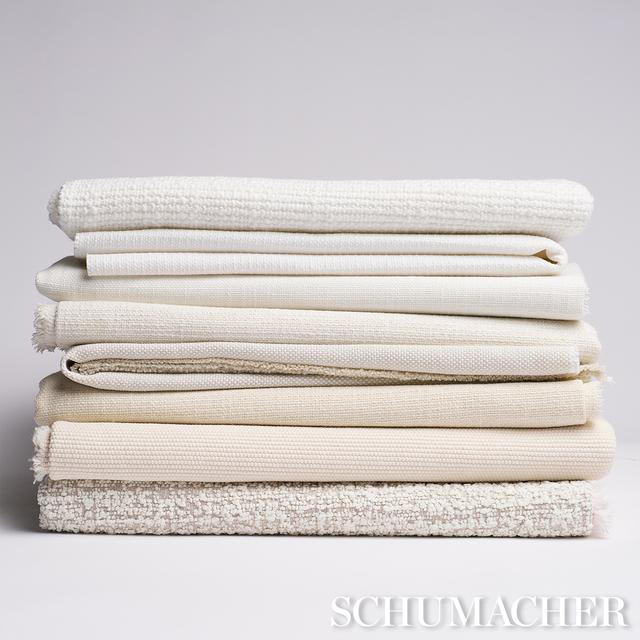 Zuzu Indoor/Outdoor - White On Natural Fabrics | Schumacher