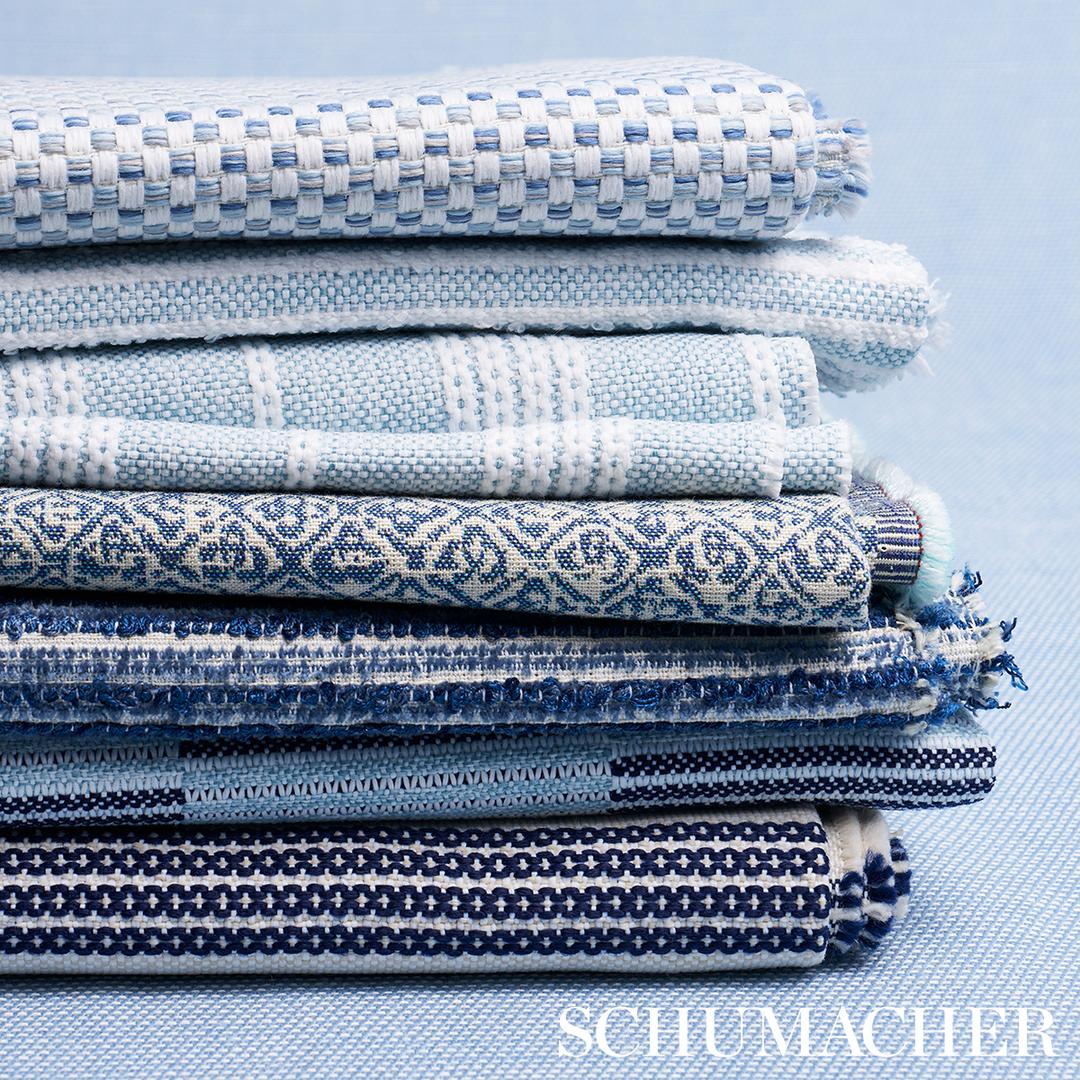 Pacifica Indoor/Outdoor - Blue Fabrics | Schumacher