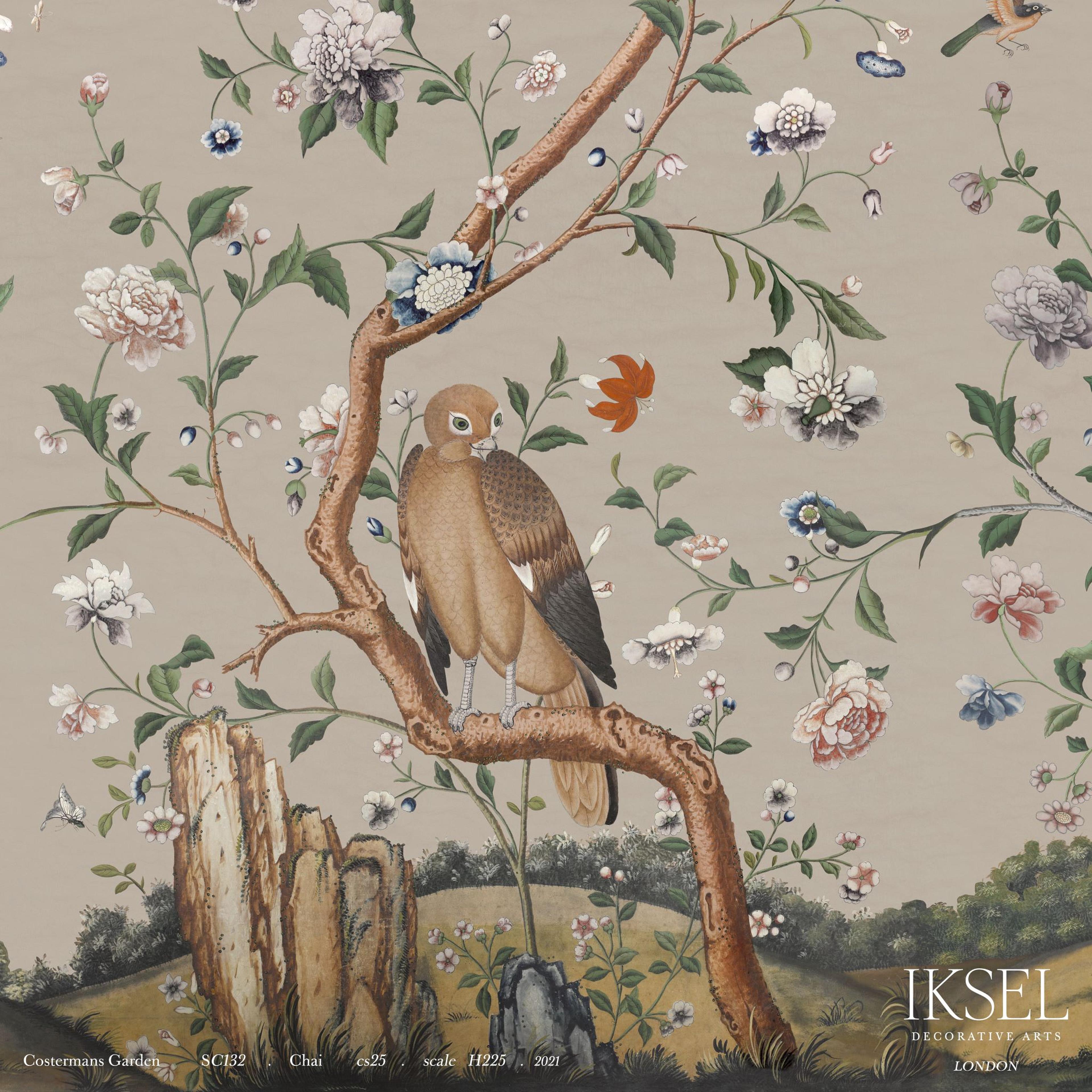 Costermans Garden - Chai Wallpapers | Schumacher