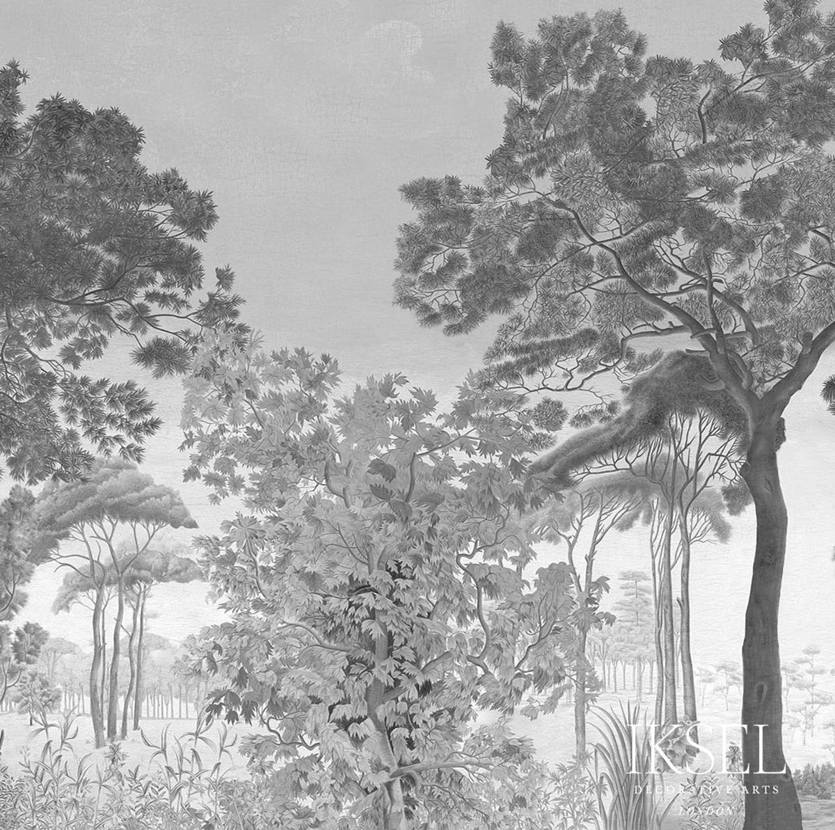 Italian Promenade - Grey Tones Wallpapers | Schumacher