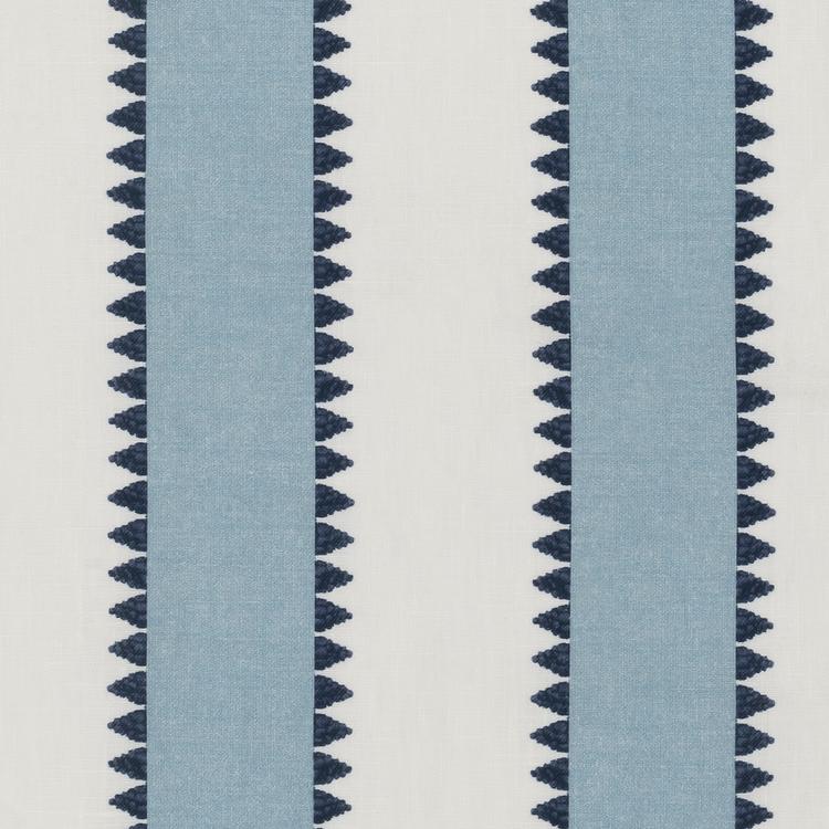 Apollo Stripe Tablecloth - Sky Pillows & Accessories | Schumacher