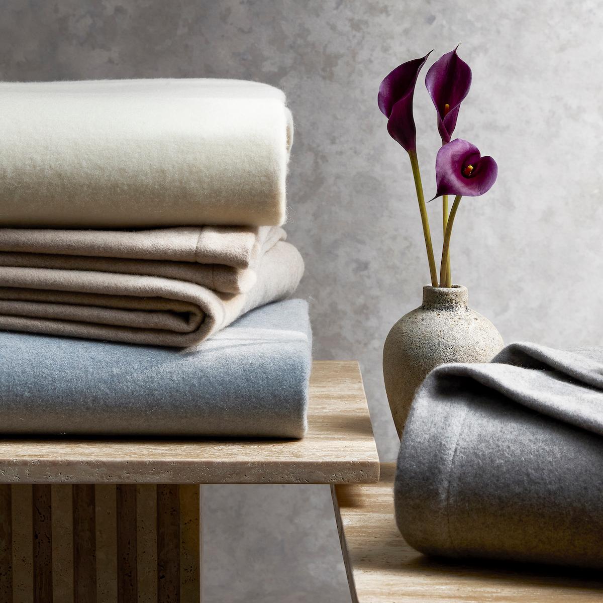 Venus Blanket - Pearl Grey Bed & Bath | Schumacher