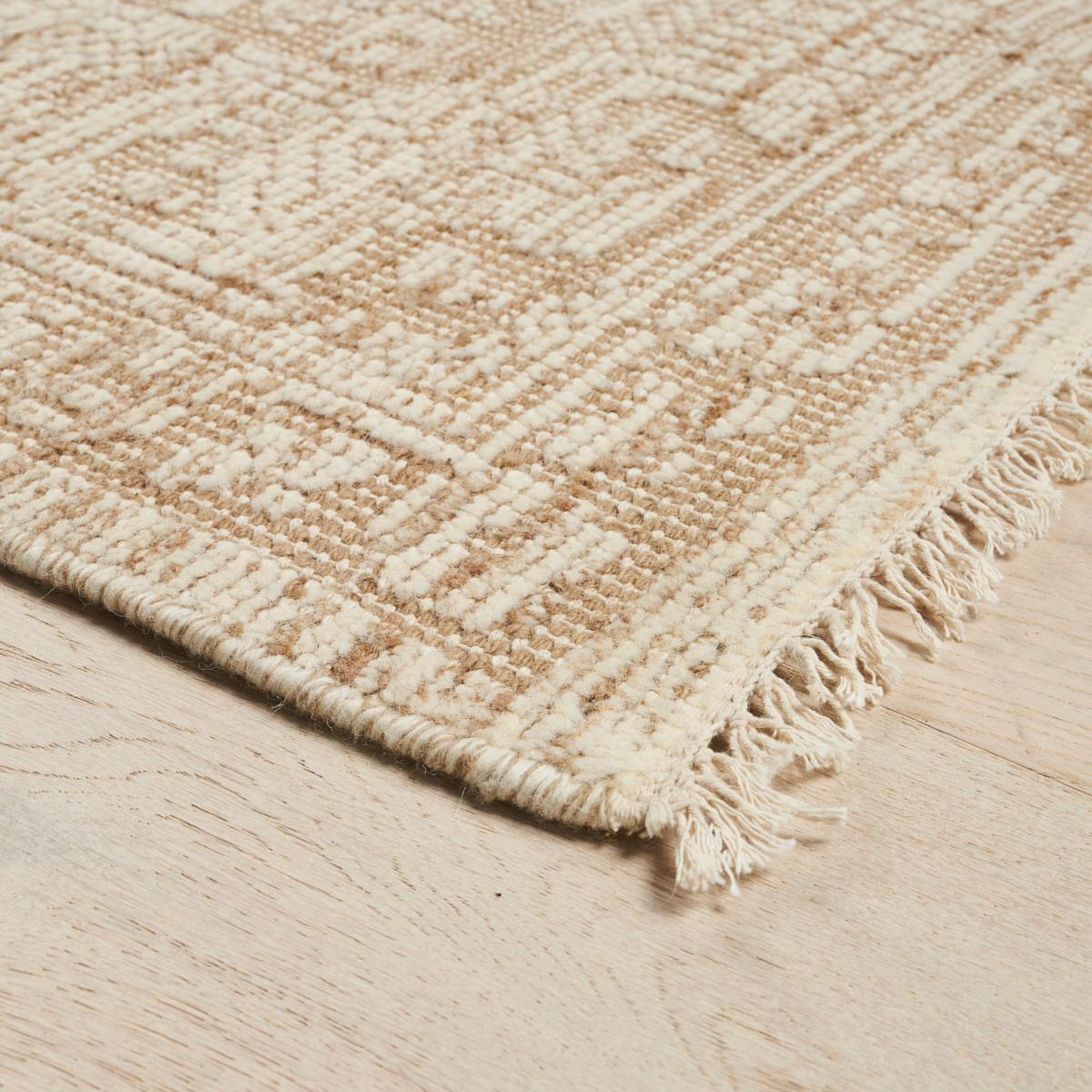 Ankara Hand-Knotted Wool Rug - Sand Rugs | Schumacher