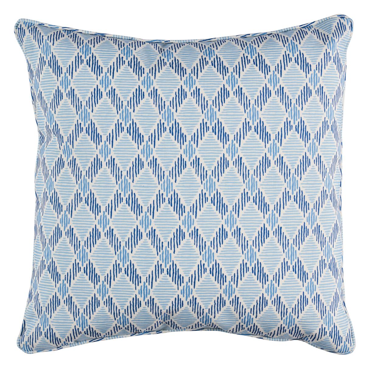 Dexter Indoor/Outdoor Pillow - Blues Pillows & Accessories | Schumacher