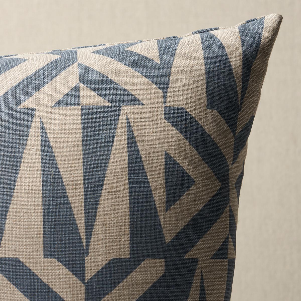 Amero Pillow - Slate Blue Pillows & Accessories | Schumacher