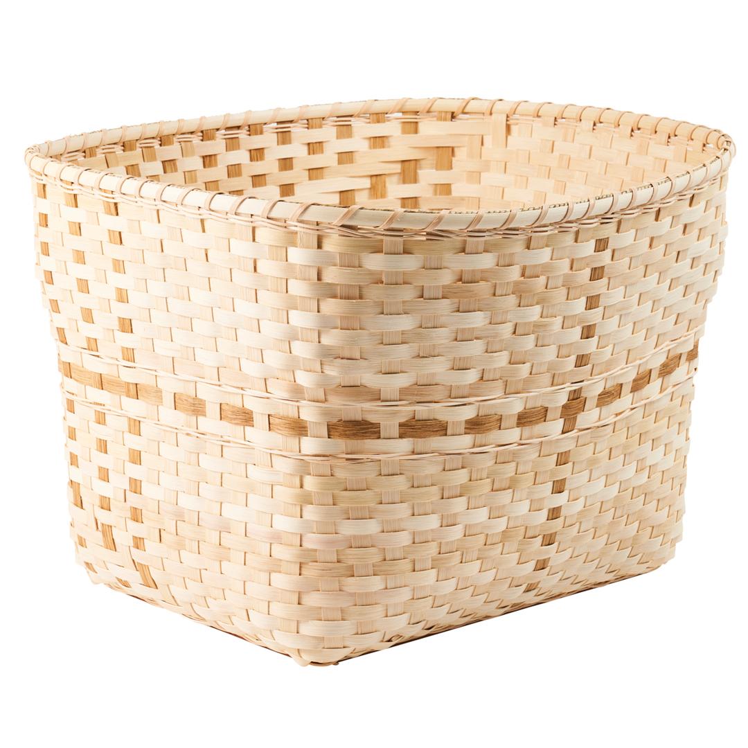 Walnut Cross Basket - Natural & Walnut Pillows & Accessories | Schumacher