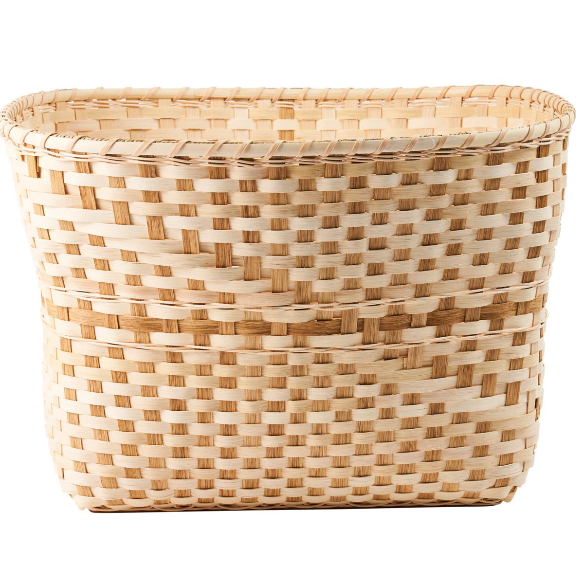 Walnut Cross Basket - Natural & Walnut Pillows & Accessories | Schumacher
