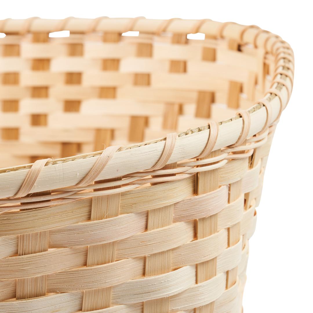 Walnut Cross Basket - Natural & Walnut Pillows & Accessories | Schumacher