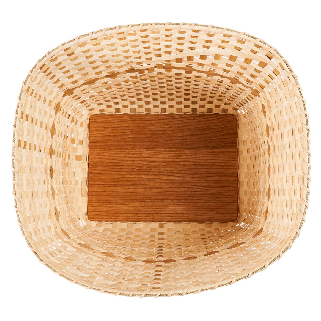 Walnut Cross Basket - Natural & Walnut Pillows & Accessories | Schumacher