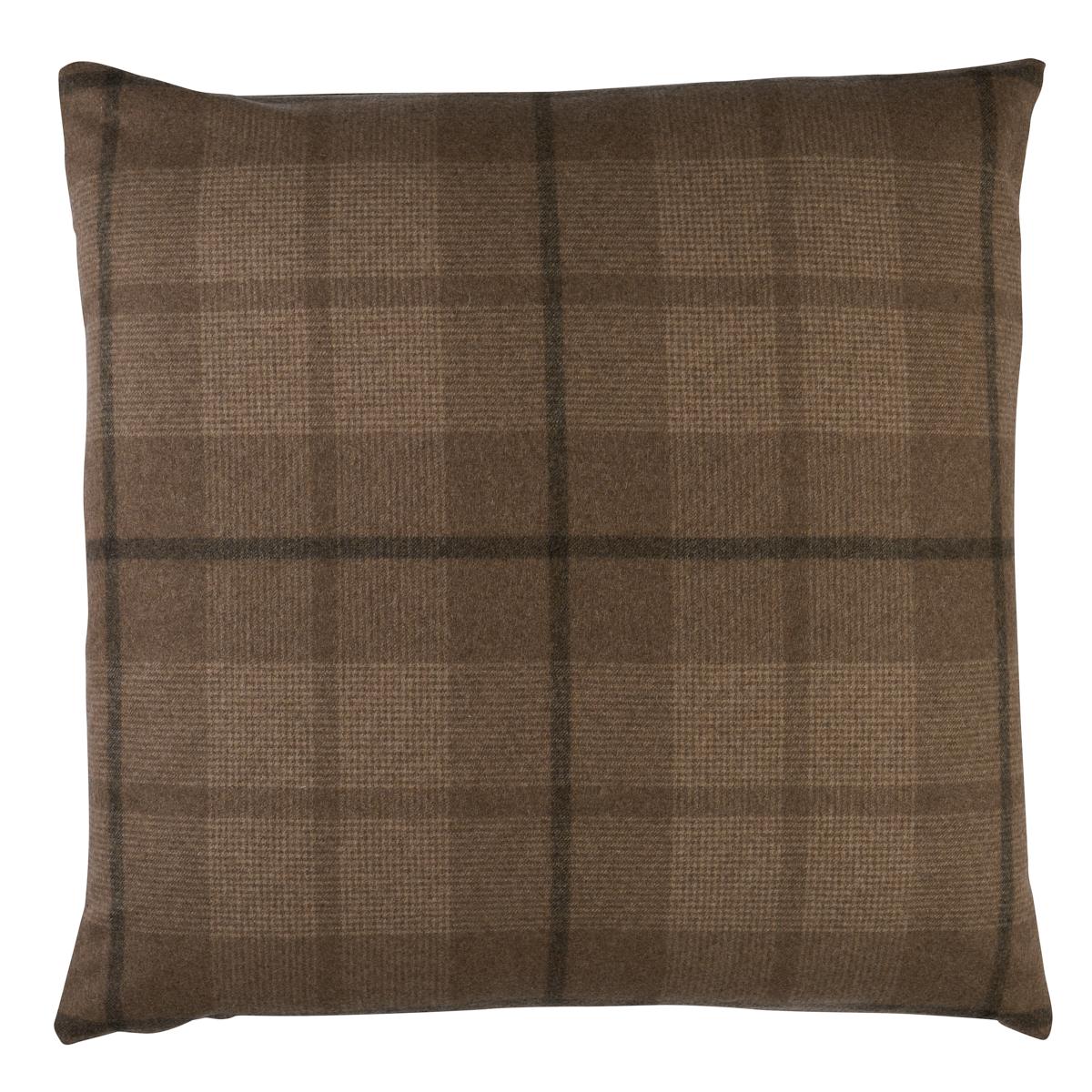 Montana Wool Plaid Pillow - Buckskin Pillows & Accessories | Schumacher