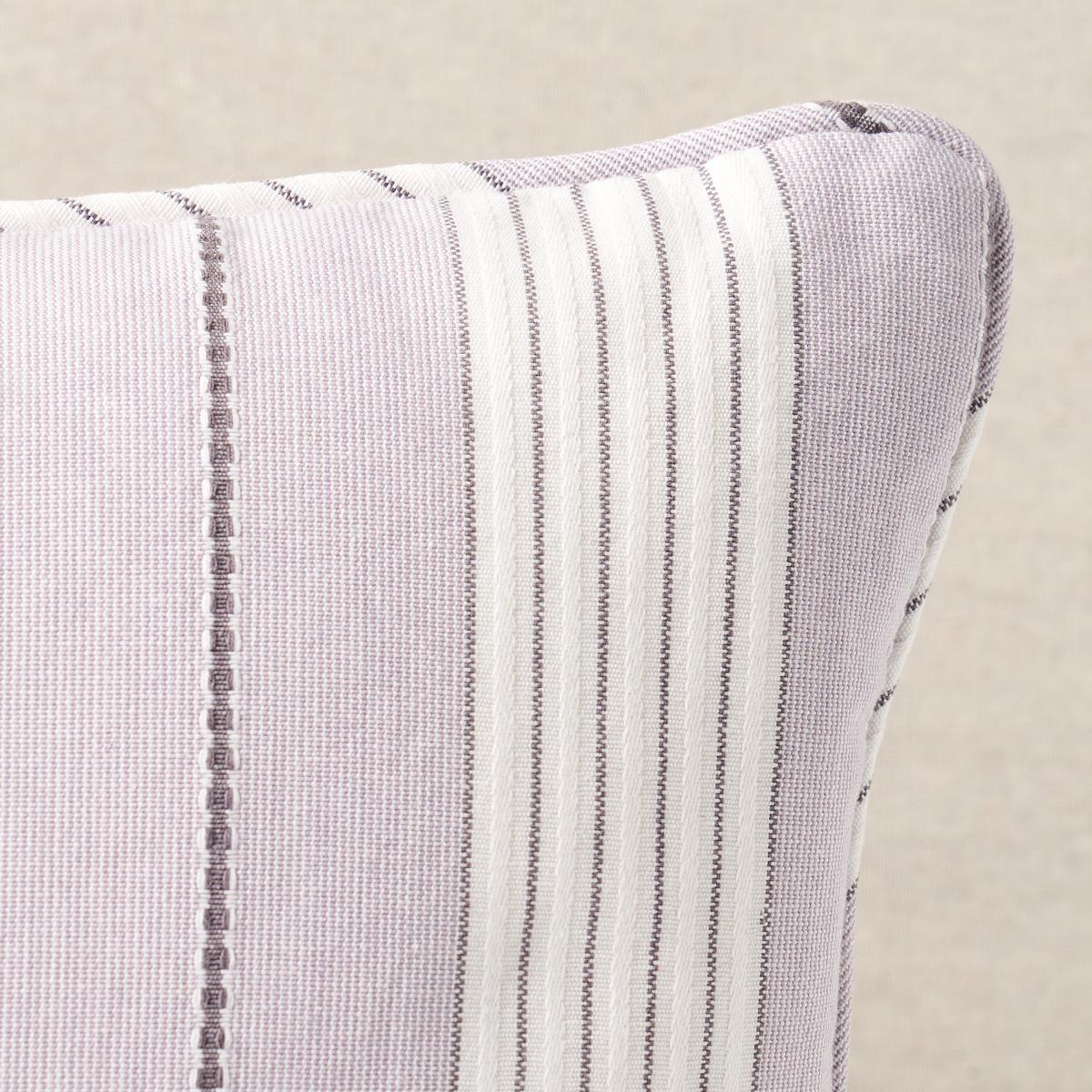 Audrey Stripe Pillow - Lilac Pillows & Accessories | Schumacher