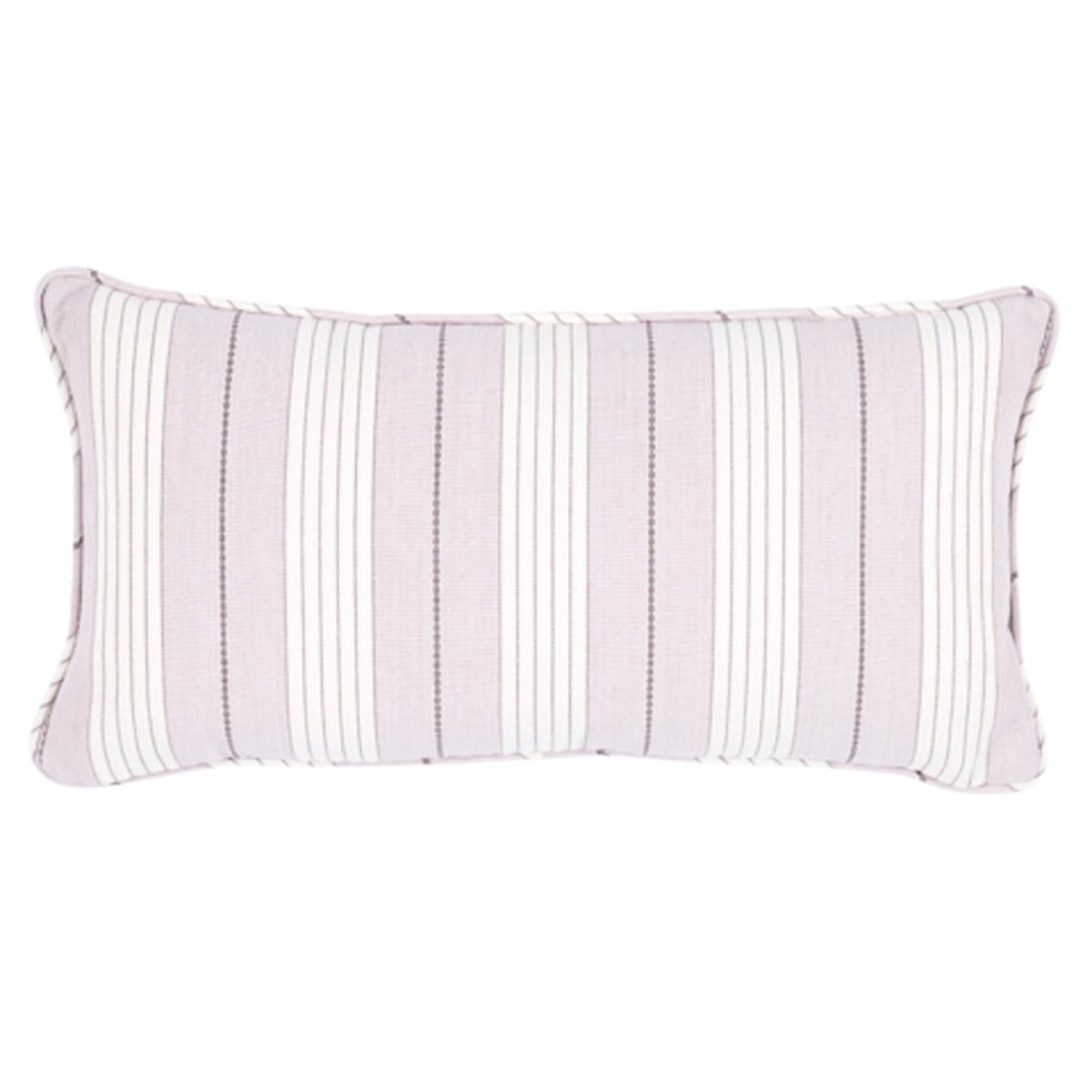 Audrey Stripe Pillow - Lilac Pillows & Accessories | Schumacher