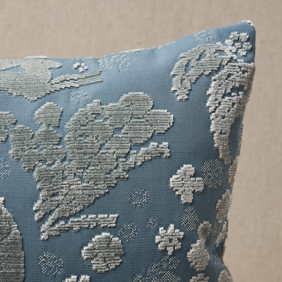 Arbor Forest Pillow - Slate Blue Pillows & Accessories | Schumacher