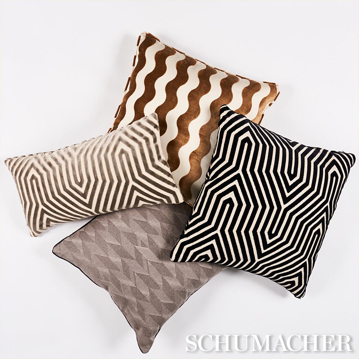 Ezra Wool Pillow - Basalt Pillows & Accessories | Schumacher