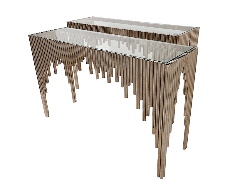 Tubular Chrome Console Antiques & Furniture | Schumacher