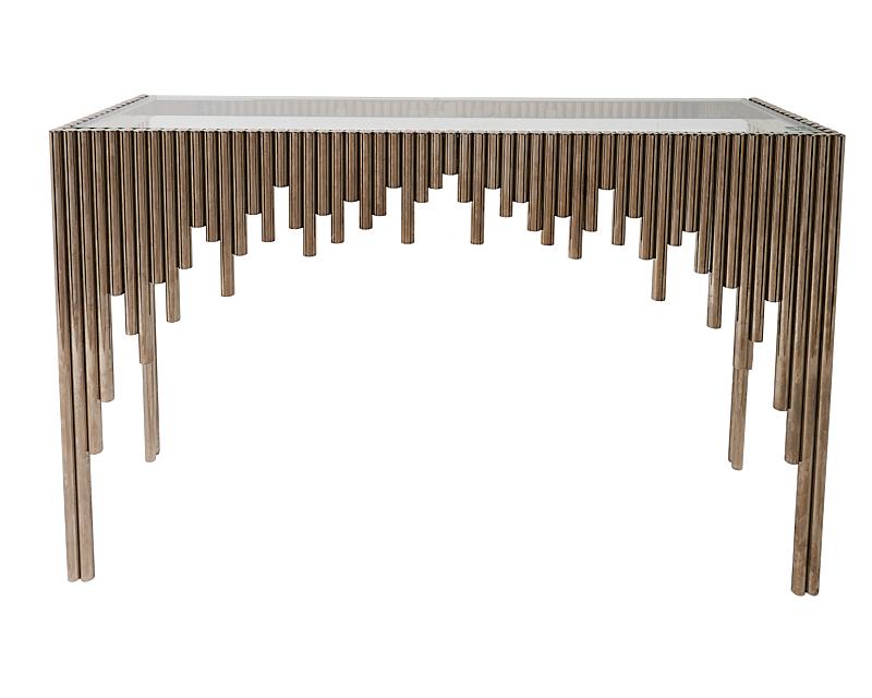 Tubular Chrome Console Antiques & Furniture | Schumacher