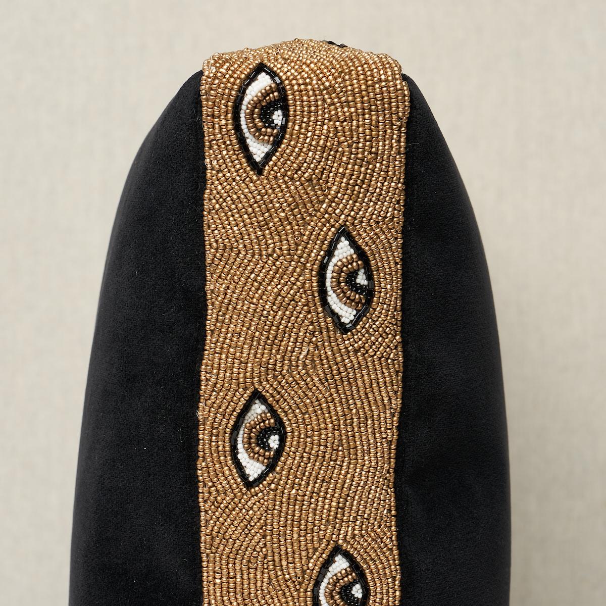 Mind's Eye Box Edge Pillow - Black Pillows & Accessories | Schumacher