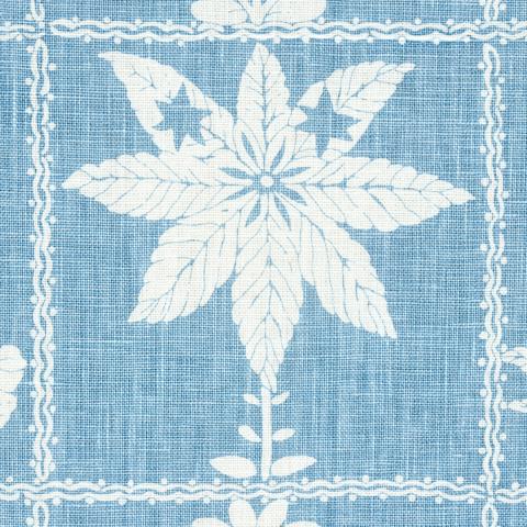Georgia Wildflowers - Blue Fabrics | Schumacher