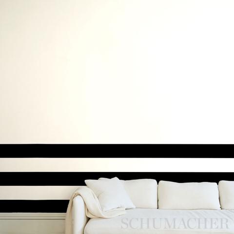 Virginia Panel B - Black Wallpapers | Schumacher