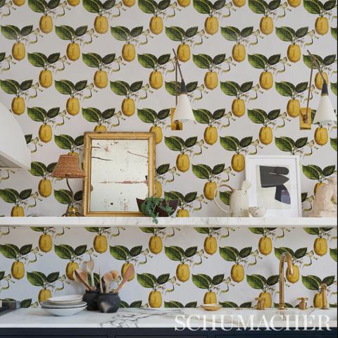 Le Citron - Ivory Wallpapers | Schumacher