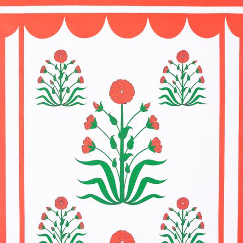 Royal Poppy Panel A - Red Wallpapers | Schumacher