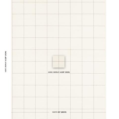 Windowpane Embroidered Sisal - Java Wallpapers | Schumacher