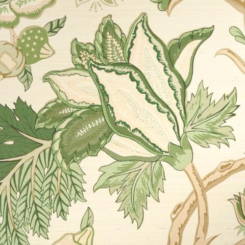 Darsy Tree Of Life Sisal Panel Set - Leaf Wallpapers | Schumacher