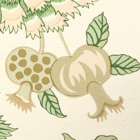 Darsy Tree Of Life Sisal Panel Set - Leaf Wallpapers | Schumacher