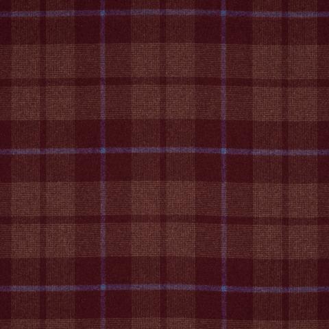 Montana Wool Plaid - Burgundy Fabrics | Schumacher
