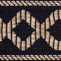 Briar Raffia Tape - Black Trims | Schumacher