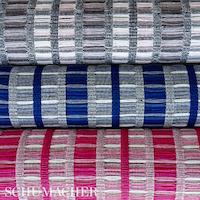 Palopo Hand Woven Stripe - Black Fabrics | Schumacher