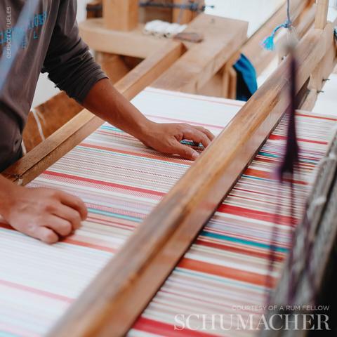Ripple Hand Woven Stripe - Macaroon Fabrics | Schumacher