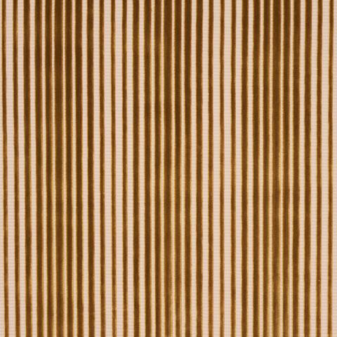 Chimay Stripe Velvet - Bronze Fabrics | Schumacher