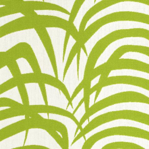 Zebra Palm Woven Indoor/Outdoor - Green Fabrics | Schumacher