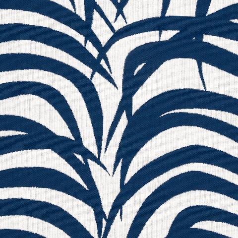 Zebra Palm Indoor/Outdoor - Navy Fabrics | Schumacher