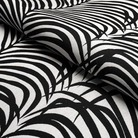 Zebra Palm Indoor/Outdoor - Black Fabrics | Schumacher
