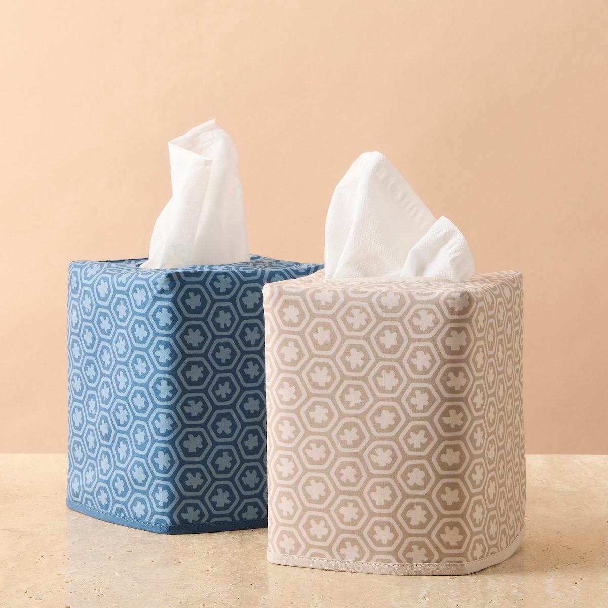 Levi Tissue Box Cover - Dune Bed & Bath | Schumacher