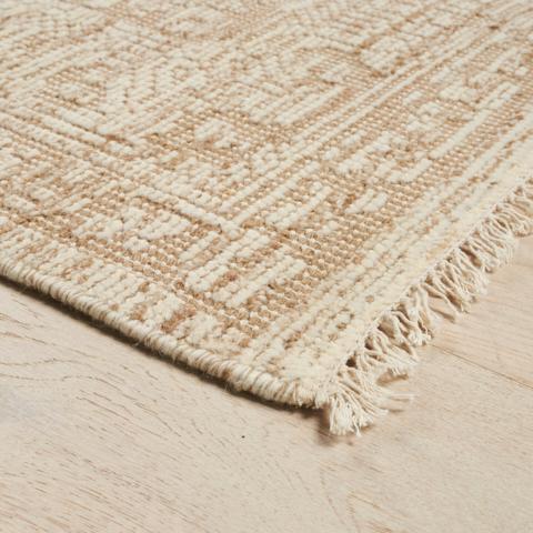 Ankara Hand-Knotted Wool Rug - Sand Rugs | Schumacher