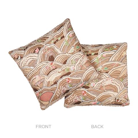Rolling Hills Pillow - Mocha Pillows & Accessories | Schumacher