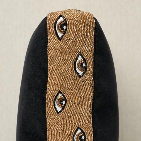 Mind's Eye Box Edge Pillow - Black Pillows & Accessories | Schumacher