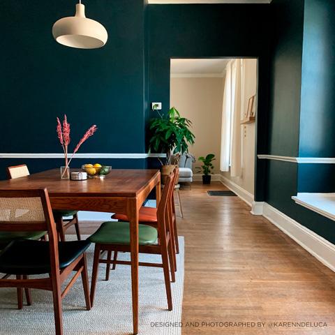 Surf Camp - Dark Blue With Green Undertones Paint | Schumacher